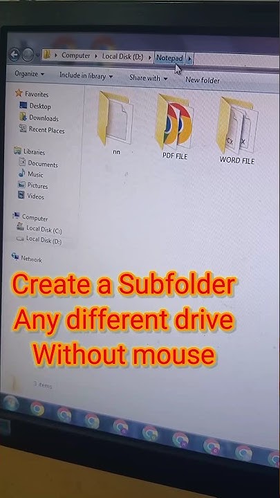 How to Create Folder without mouse use? || #viral #trending #ytshorts #shortvideo #shorts #short ...