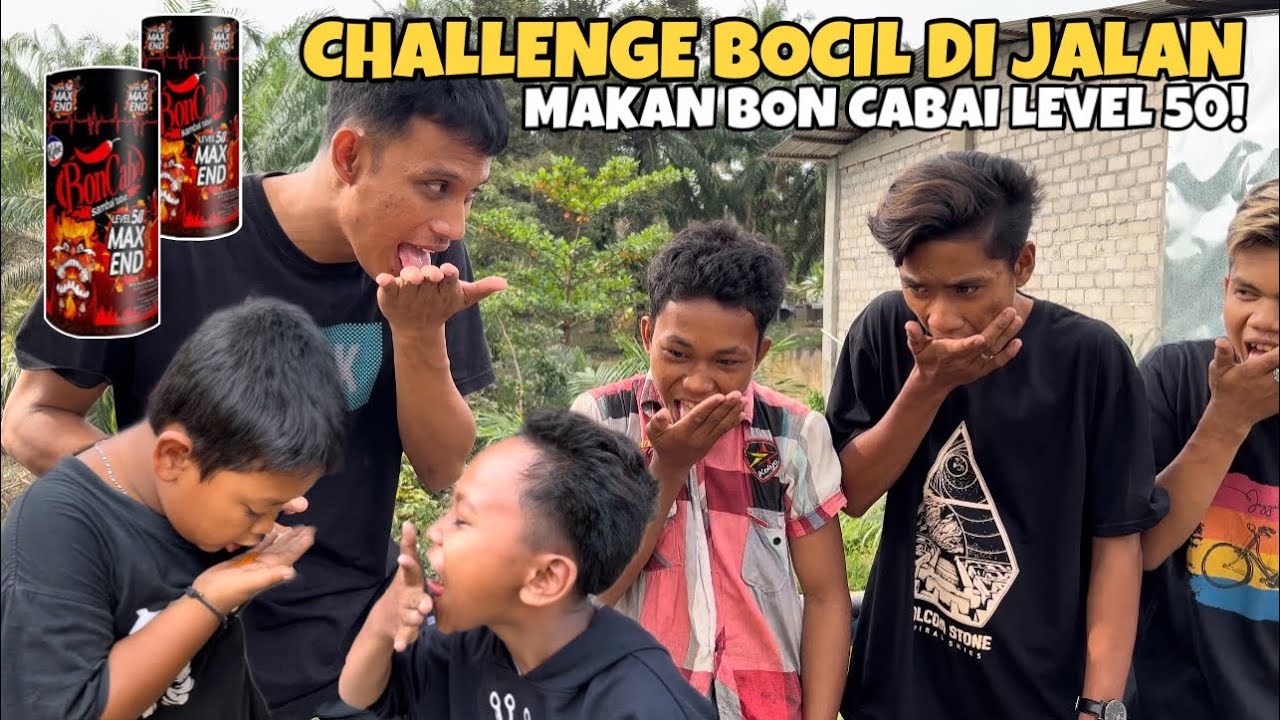 Challenge Bocil Dijalanan Makan Bon Cabai Level 50! - YouTube