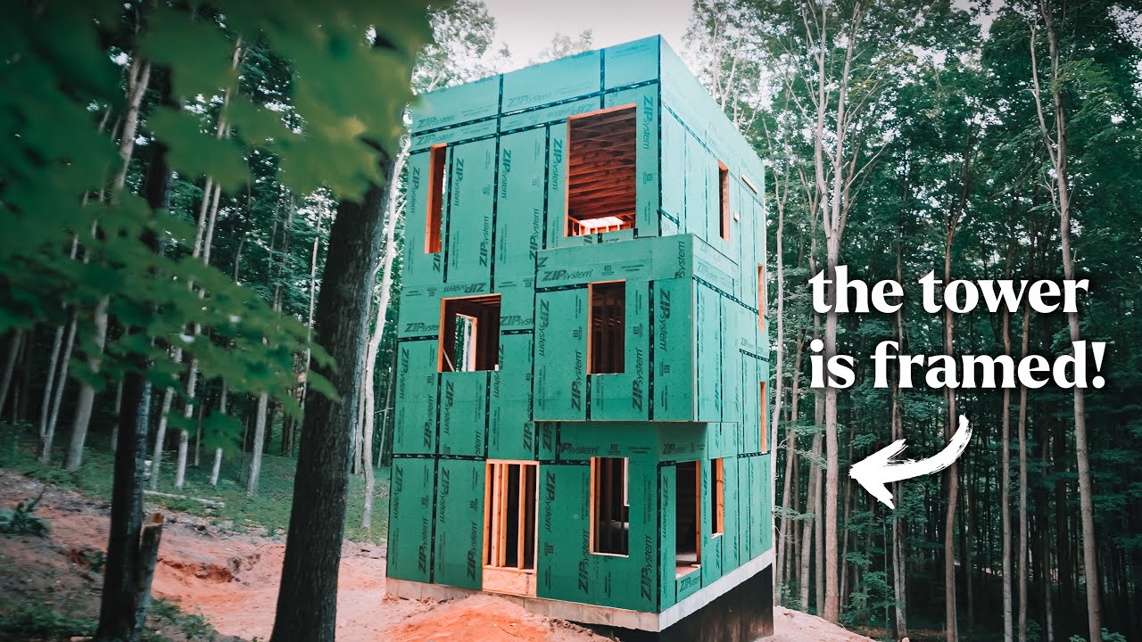 full WALK THROUGH of our 40 ft. TOWER HOUSE build. - YouTube
