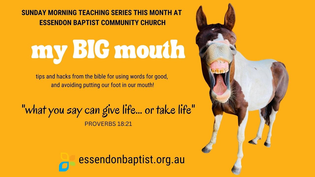 October 2 | My Big Mouth - How words give and take life | Adam Hince ...