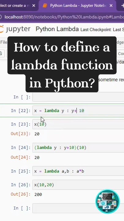 How to define a lambda function in Python? #python#programming #lambdafunction #pythonlambda # ...