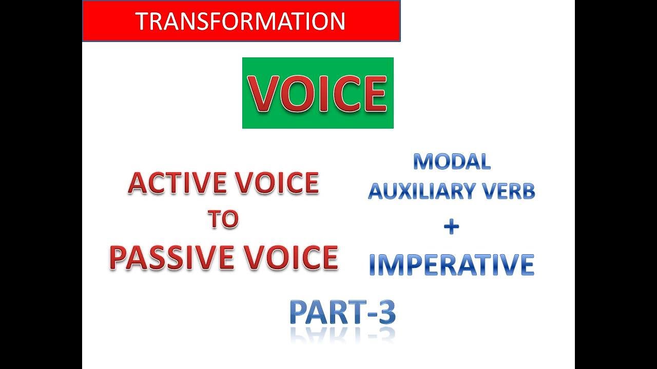 VOICE CHANGE WITH STRUCTURE//ACTIVE VOICE INTO PASSIVE VOICE// PART-3 ...
