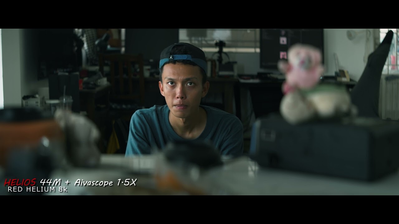 Helios 44M + Aivascope 1.5X + Red Helium 8k - YouTube