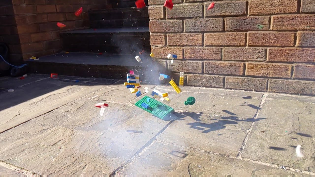 Blowing up LEGO houses with real TNT by Bernie & The Brain - Slow ...