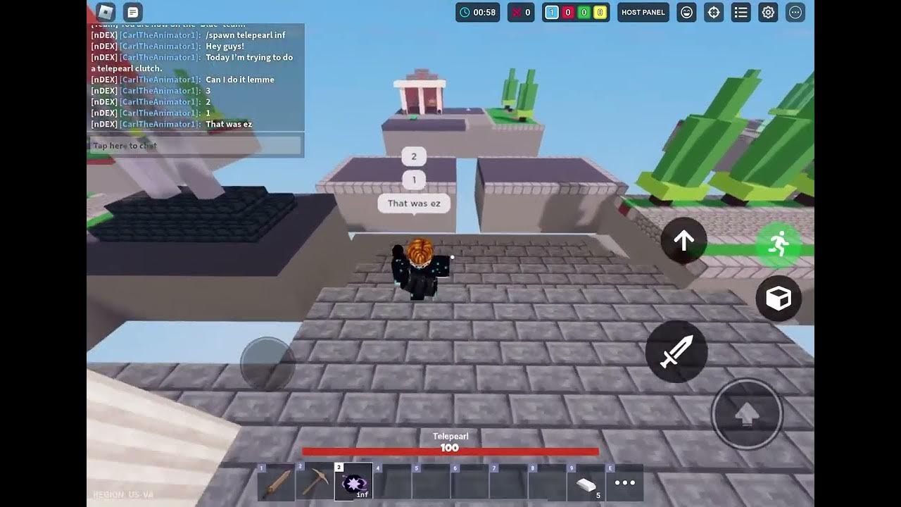 World Record Telepearl C Itchs In Custom Bedwars Youtube