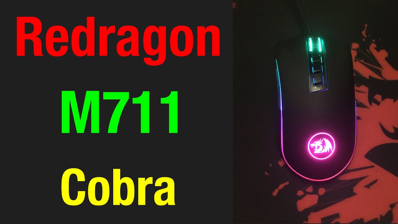Redragon M711 Cobra Gaming Mouse - Unboxing & Review!!! - YouTube
