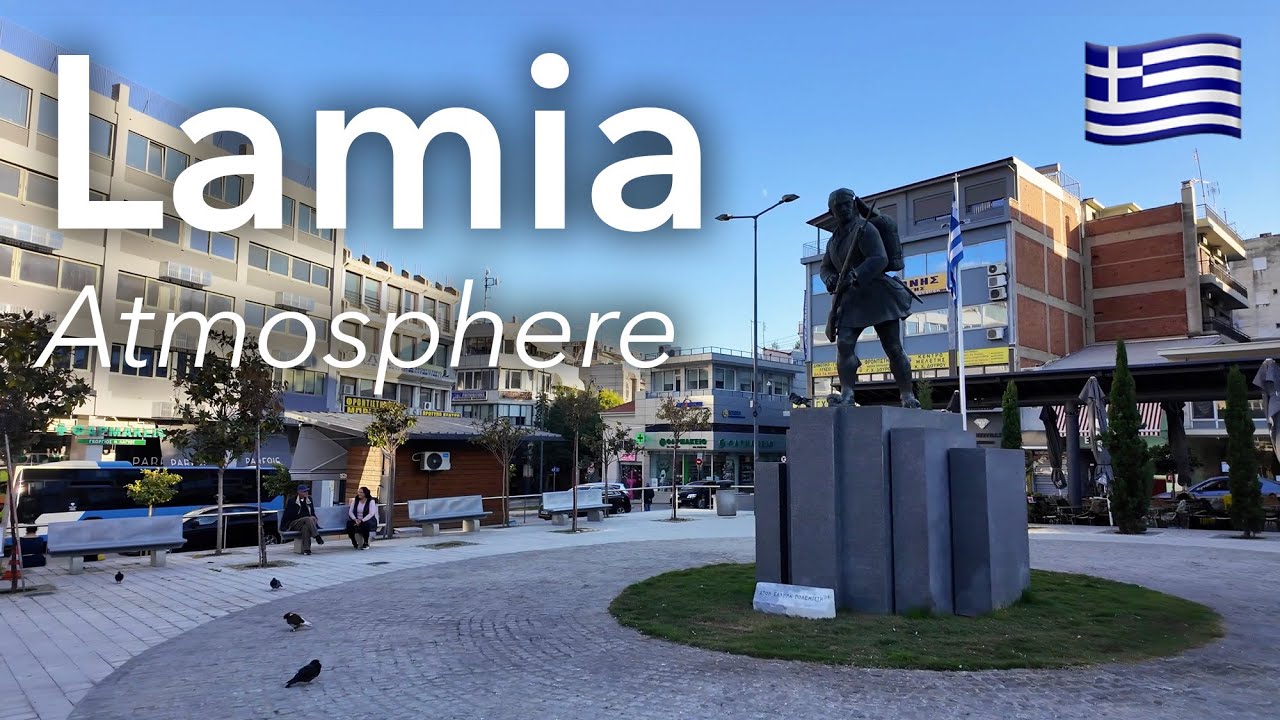 🇬🇷 Lamia City Walk in 4K: Capital of Central Greece - YouTube