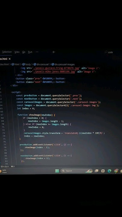 Create a carousel/ Slider Using Javascript #html #css #javascript # ...