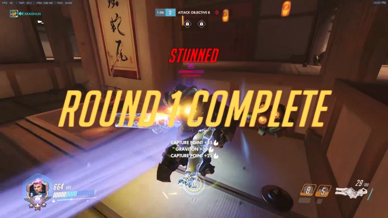 Overwatch Zarya capture point B hanamura real time - YouTube