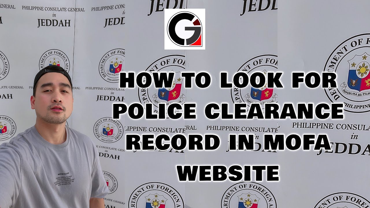 HOW TO LOOK FOR POLICE CLEARANCE RECORD IN MOFA WEBSITE - YouTube