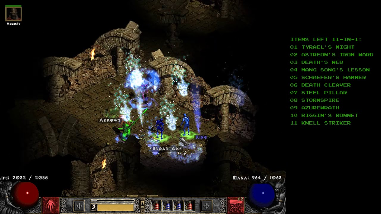 Diablo 2 - Gul Rune Drop - Holy Grail (Single Player / Plugy) - YouTube