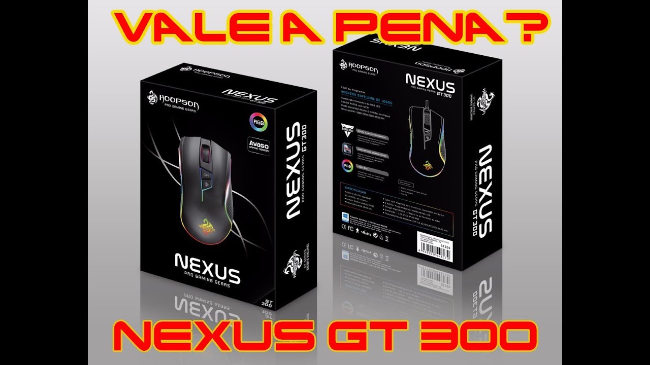 MOUSE GAMER NEXUS GT 300 - HOOPSON - YouTube