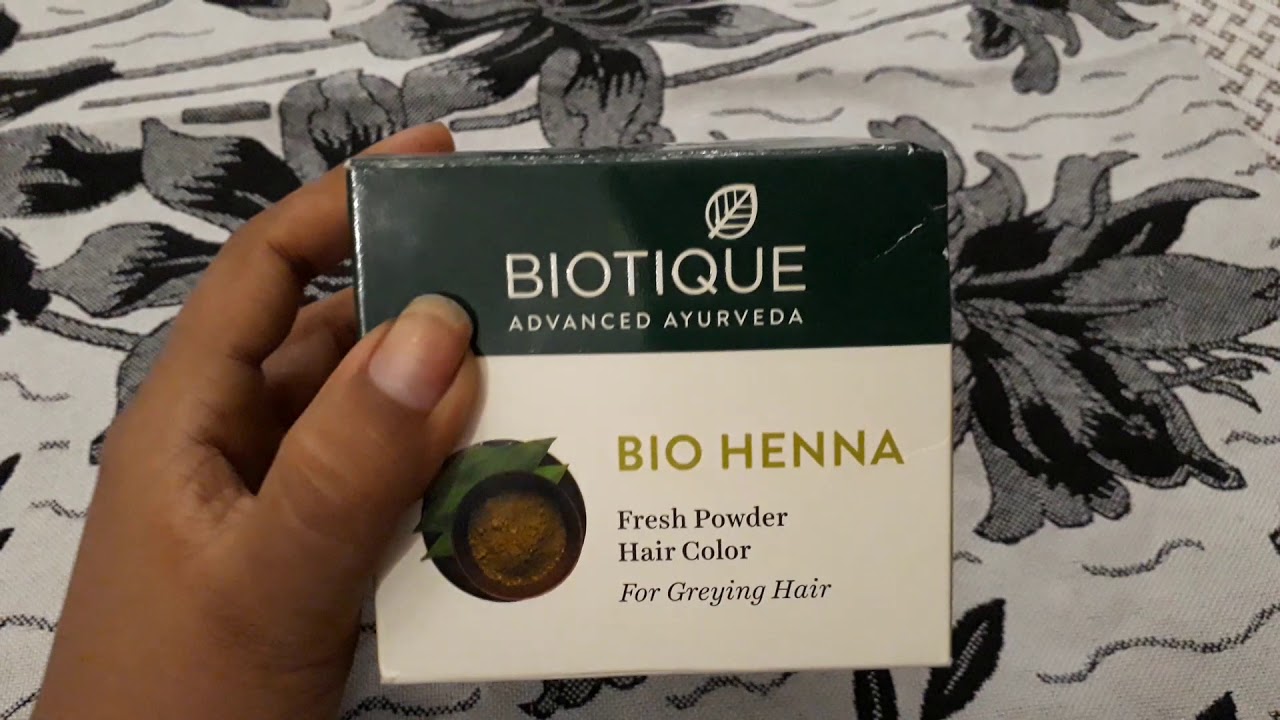 Boutique product bio Henna Hair color review - YouTube