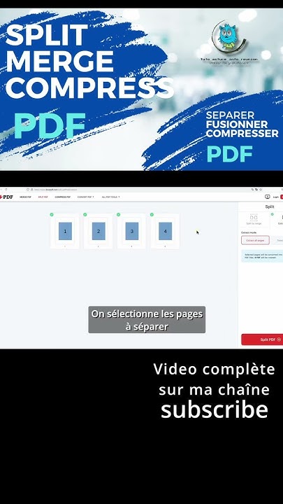 Split Merge Compress PDF #shorts - YouTube