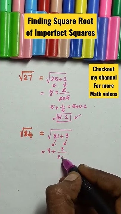 hereafter it is easy to Find Square Root of Imperfect Squares🤗😃 #shorts ...