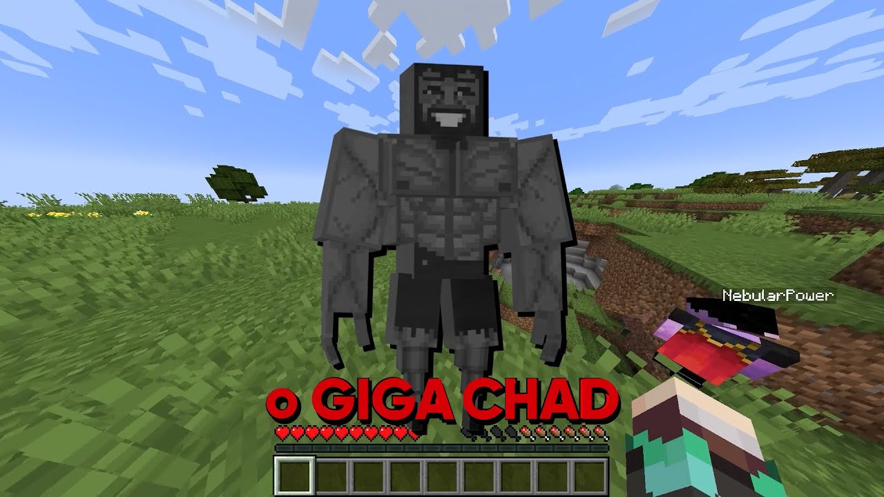 INVOQUEI O GIGACHAD NO MINECRAFT! - YouTube