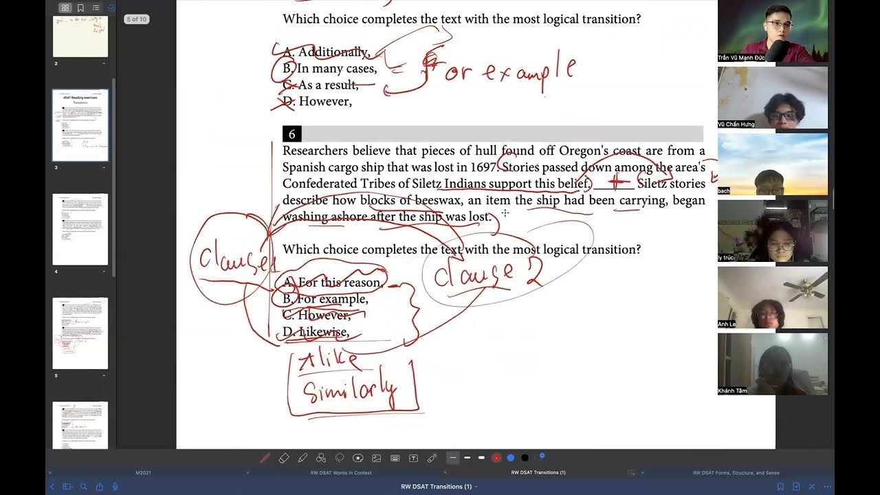Word in Context, Transitions, Splitting sentence, Information and Ideas - YouTube