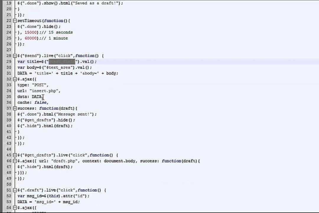 Php And Jquery Tutorial Draft Auto Save Part 1 Youtube 2675