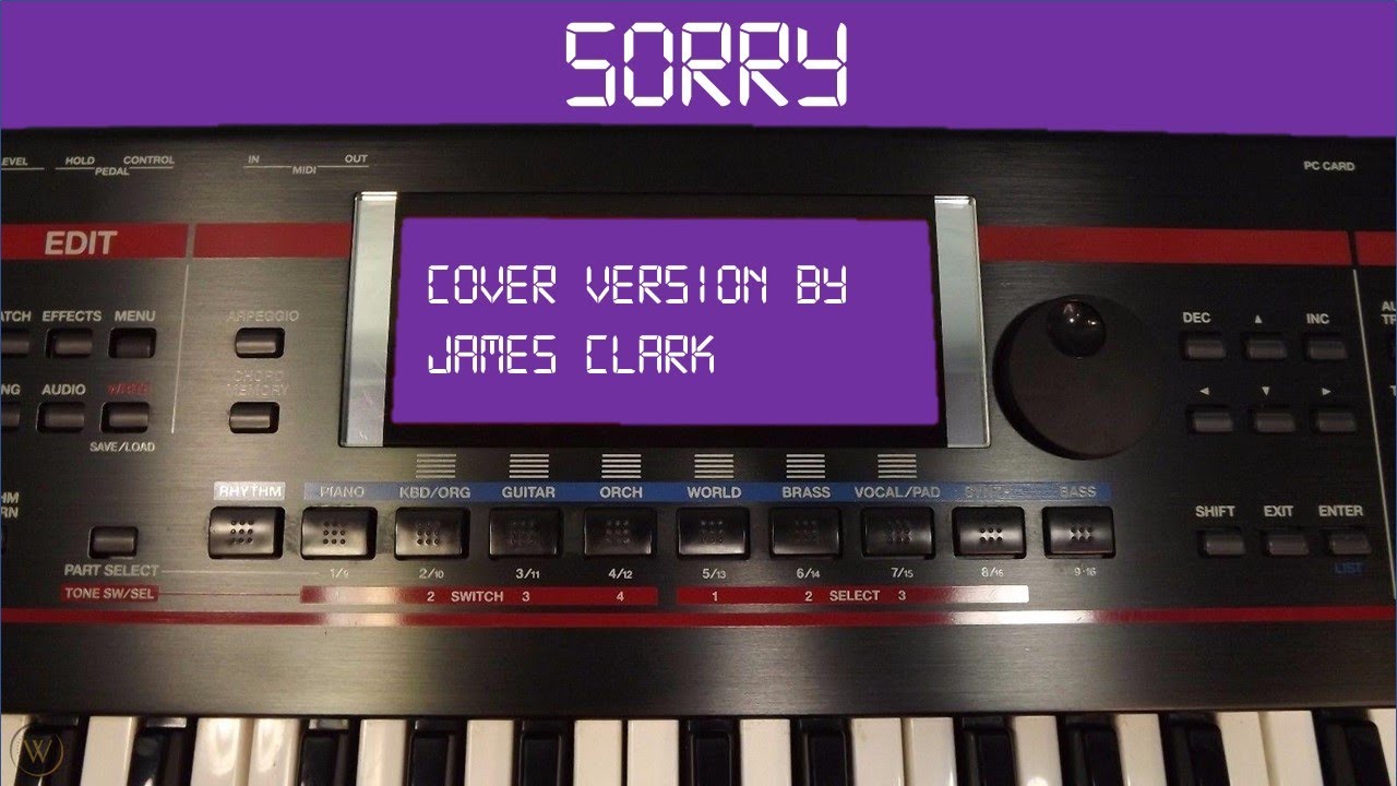 Sorry (Halsey cover version) - James Clark - YouTube