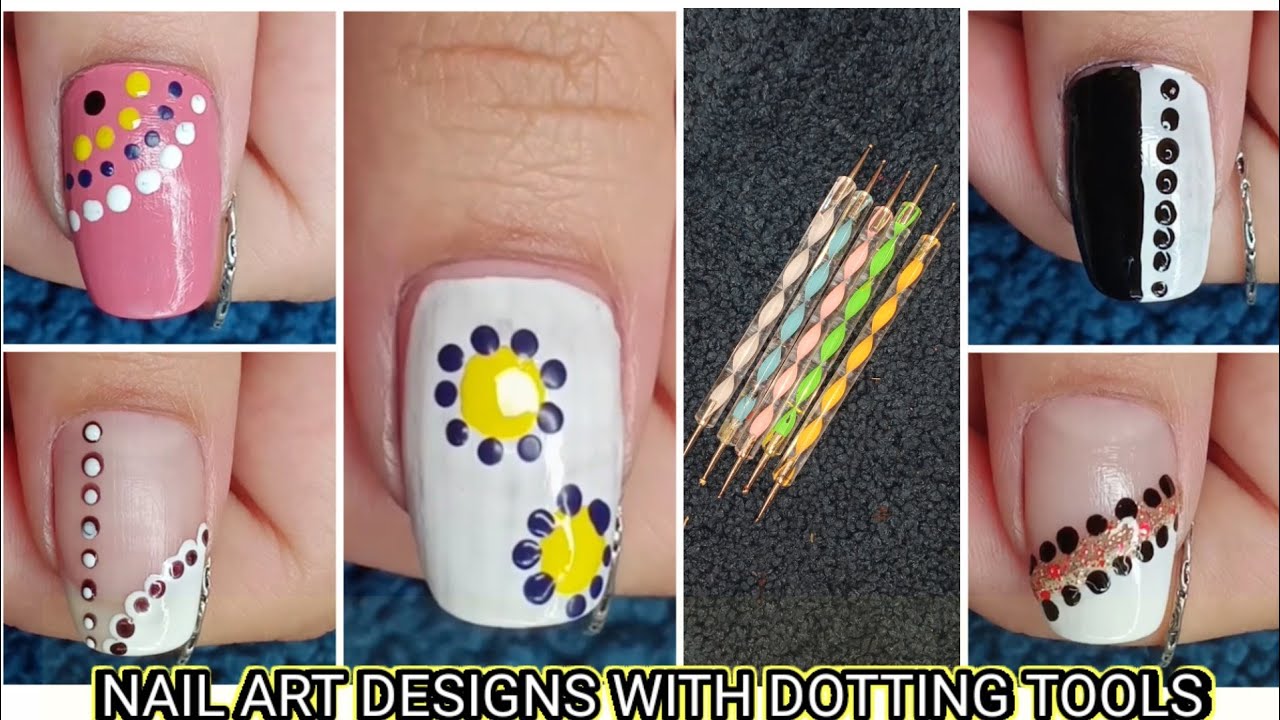 Nail art designs with dotting tools | Nail art compilation | DKD ART ...