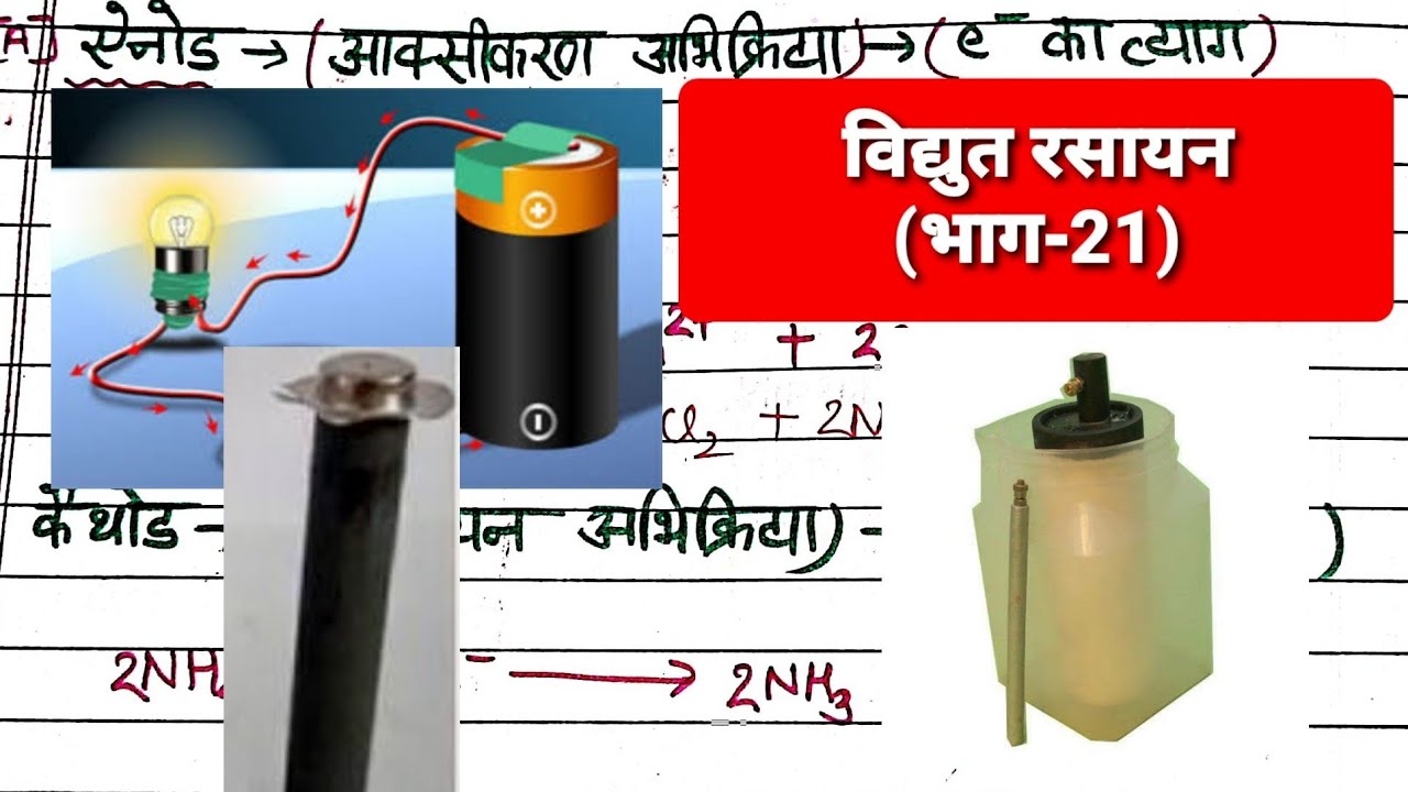 लैक्लान्शे सेल, संरचना , कार्यप्रणाली , अभिक्रिया Leclanche Cell ...