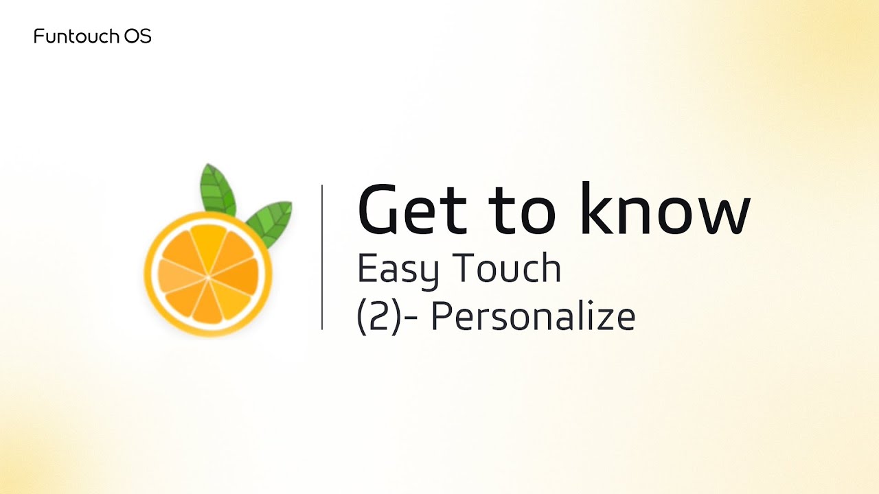 How to personalize your Easy Touch? - YouTube