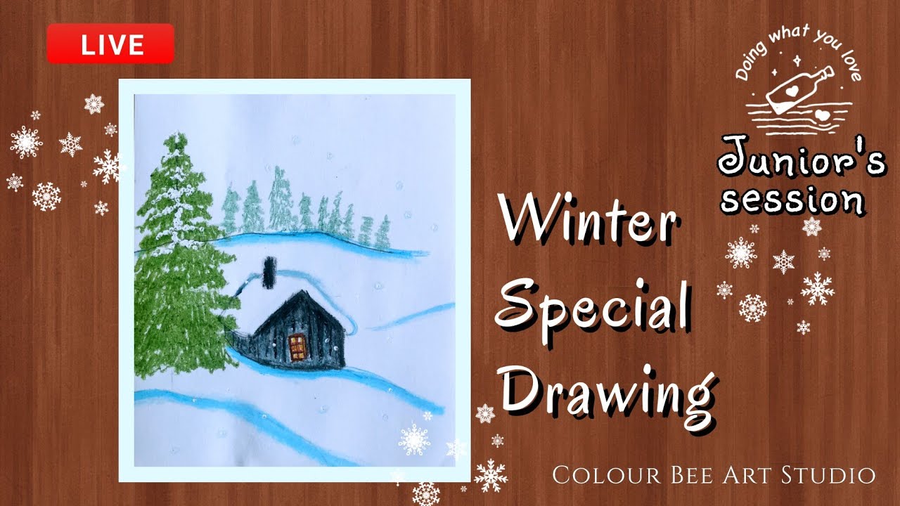 Winter Special Drawing Session For Kids ️ Colour Bee Art Classes ...