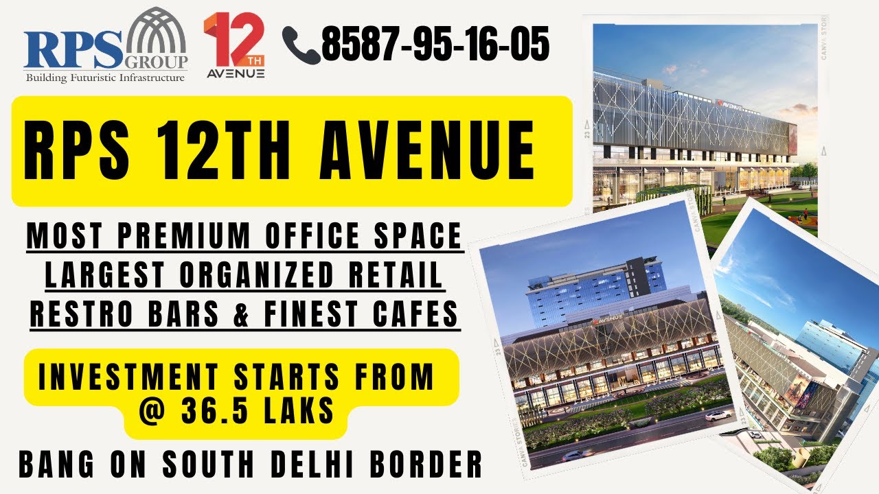 RPS WTC 12TH AVENUE FARIDABAD |😱 BEST COMMERCIAL IN FARIDABAD | 😱12% ASSURED RENTAL |📞8587951605 ...