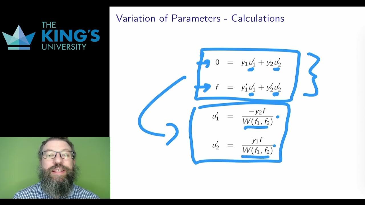 Math 330 Second Order Linear Equations - Video 4 - YouTube