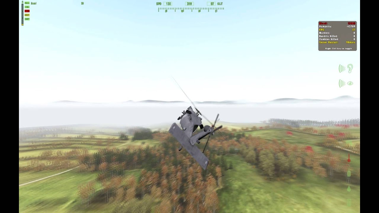 Dayz Heli Landing without tail rotor - YouTube