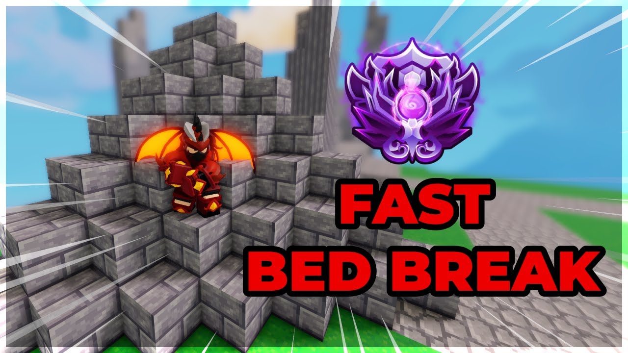 How To Bed Break *FAST* | Roblox Bedwars - YouTube