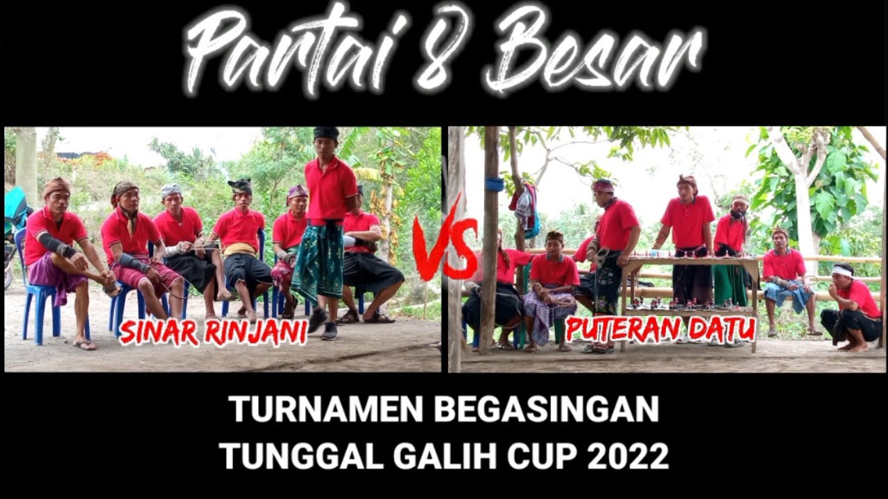 Tidak Ada Ampun! SINAR RINJANI VS PUTERAN DATU | Gasing Besi Lombok ...
