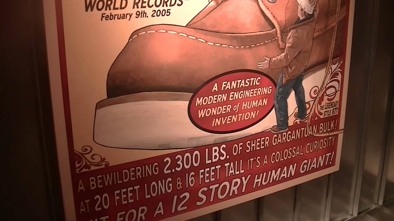 World's Largest Boot in Red Wing, MN - YouTube