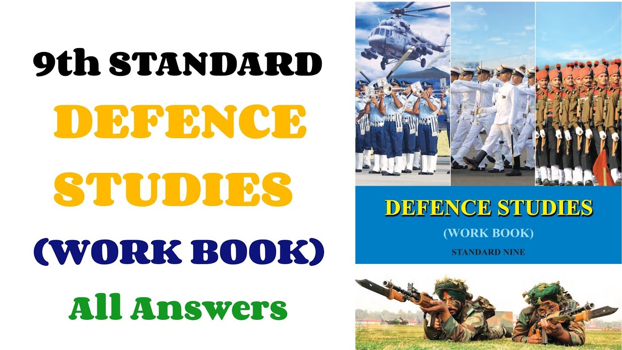 Defence Studies Workbook std 9 | 9th class English medium Civil Defence ...