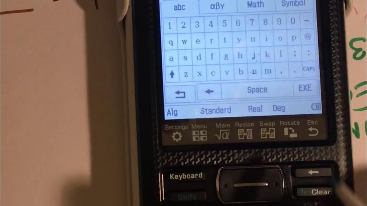 Using the Casio Classpad: Rearranging Equations - YouTube