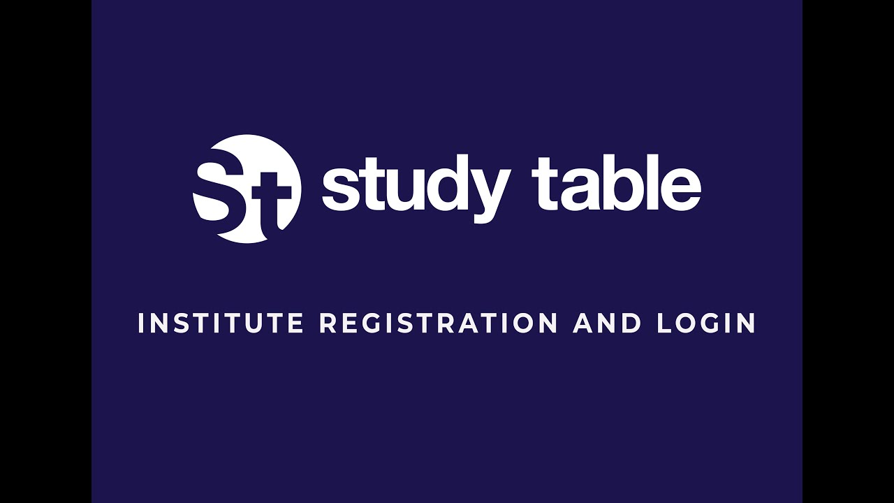 Institute Registration and Login | Demonstration for Institutes | Study ...