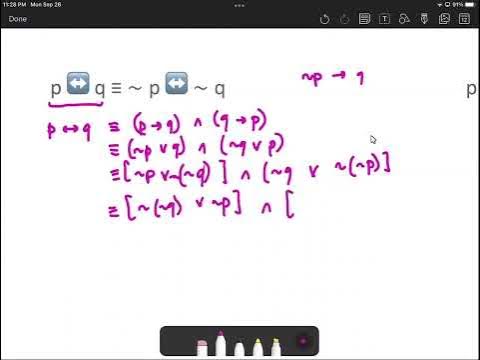 12 - Logical Equivalence Using Biconditional Statements - YouTube