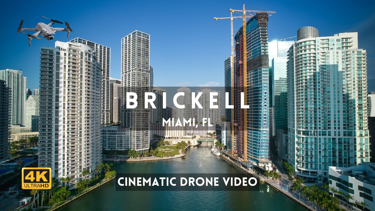 Aerial view of Brickell 2021 - [4k Miami Cinematic Drone Video] # ...