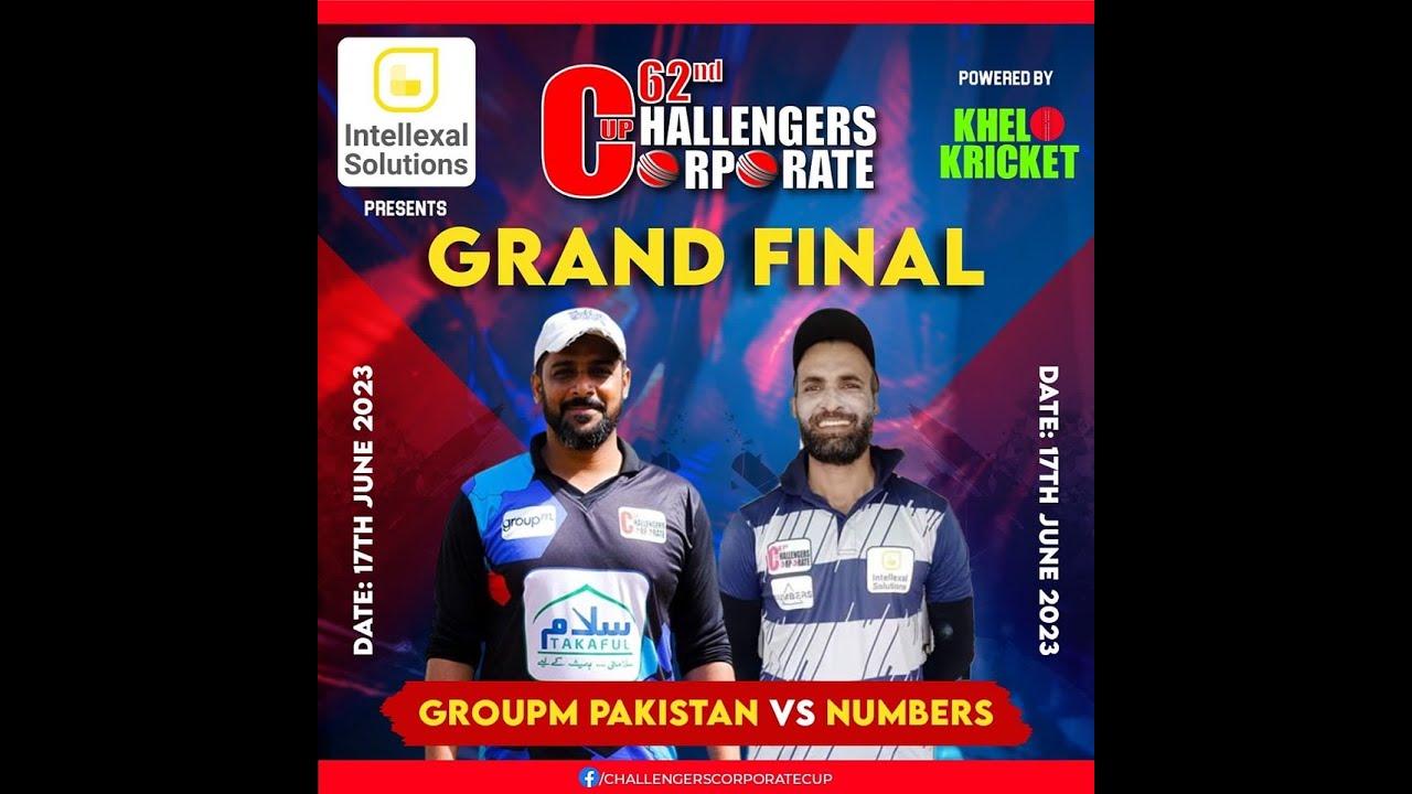 62th Challengers Corporate Cup | Grand Final | GROUPM PAKISTAN vs ...