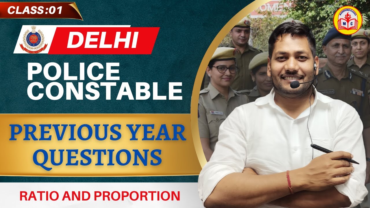 CLASS :01 RATIO AND PROPORTION ( अनुपात और समानुपात )| DELHI POLICE CONSTABLE || MATHS BY UMESH ...