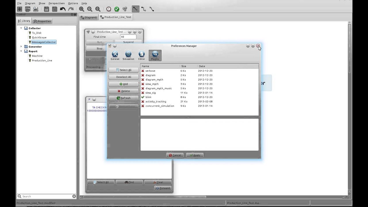Simple production line modeling and simulation with DEVSimPy - YouTube