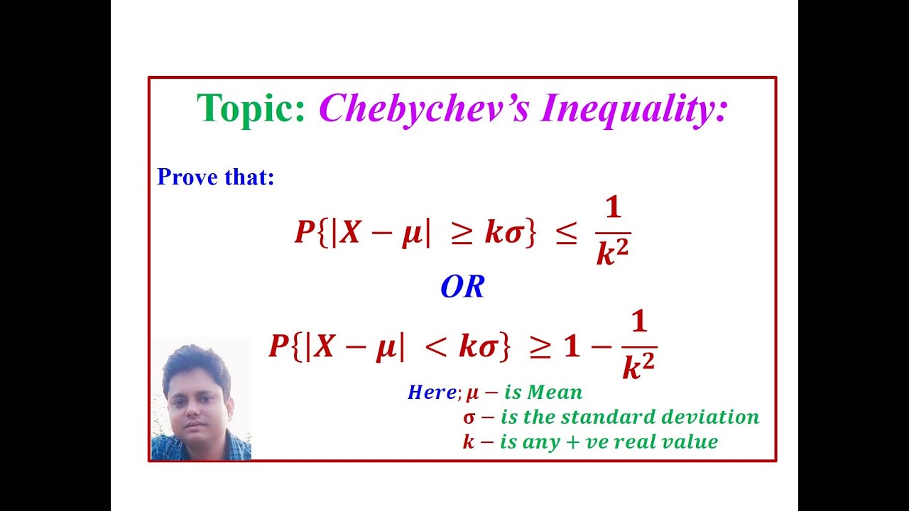 State and Prove Chebychev's Inequality - YouTube