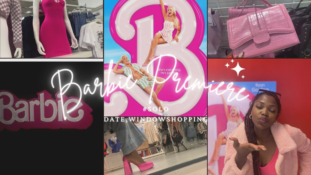 SOLO DATE VLOG| Barbie movie premiere 💗!! Grwm+going to the cinema ...
