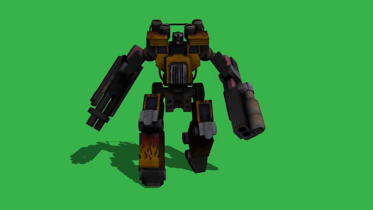 Green Screen machine destructive HD - YouTube