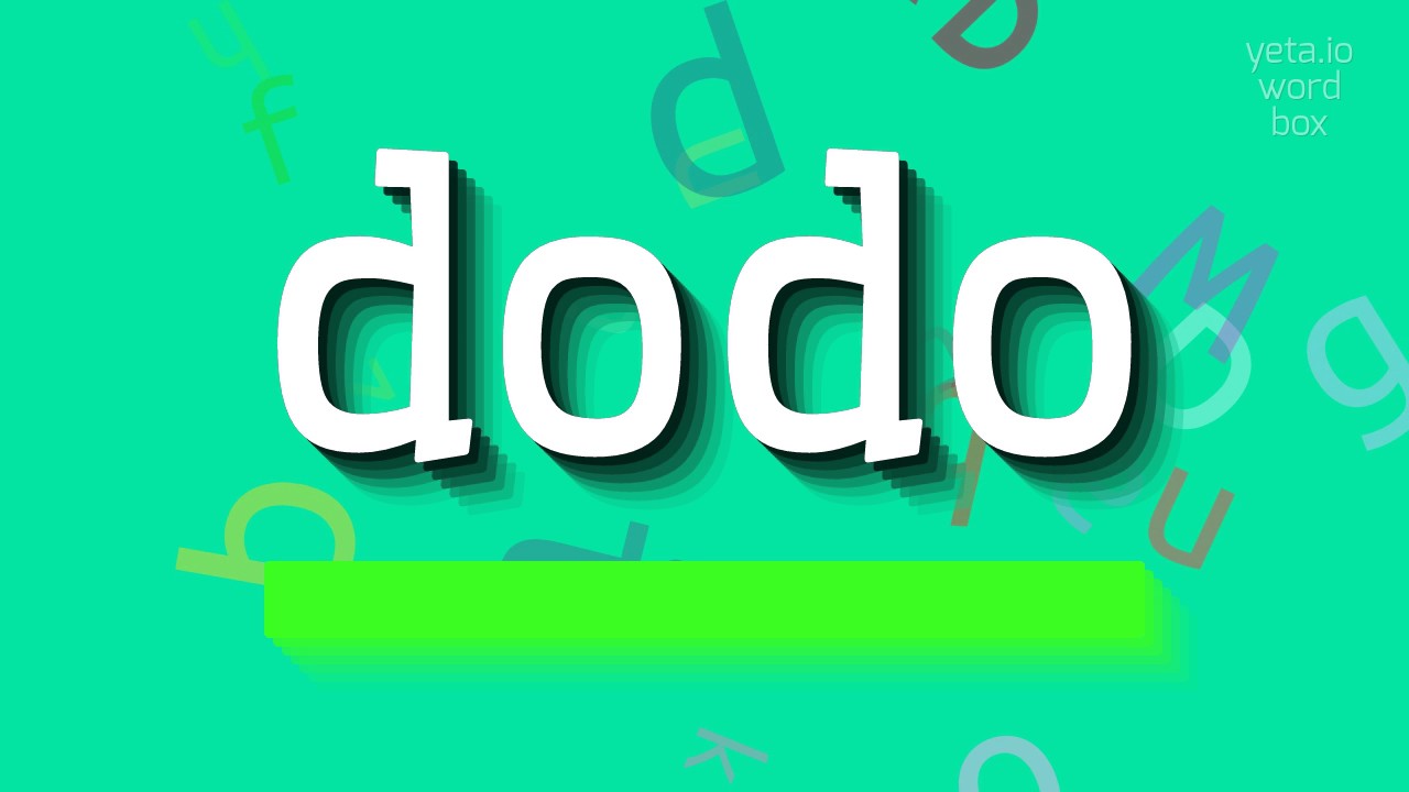 How to say "dodo"! (High Quality Voices) - YouTube