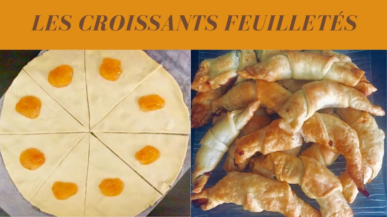Les croissants fourrés-5 minutes chrono - YouTube