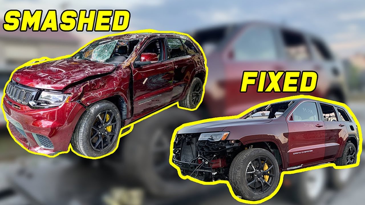 Fixing Goonzquads Smashed TrackHawk In 22 Minutes - YouTube