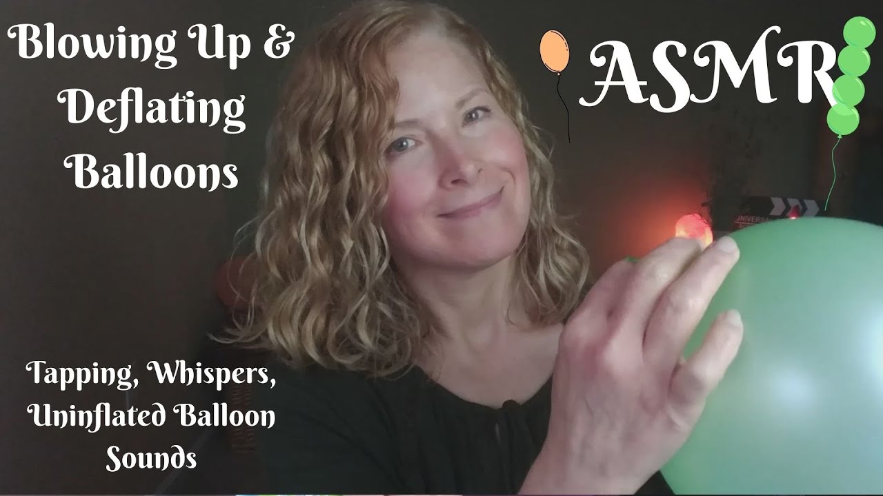 ๐ Asmr Blowing Up And Deflating Balloons No Popping Tapping