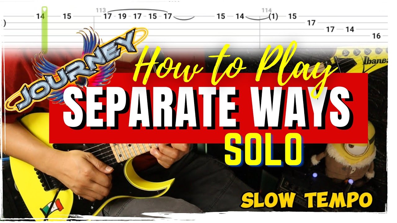 How to Play "Separate Ways" by Journey on Guitar | Solo Tabs Tutorial ...
