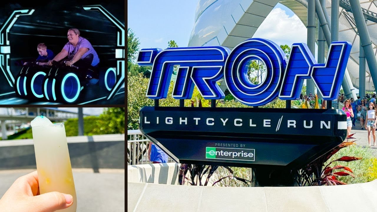 Tron Lightcycle Run | Ride POV | Energy Bytes Food and Drinks | Making ...
